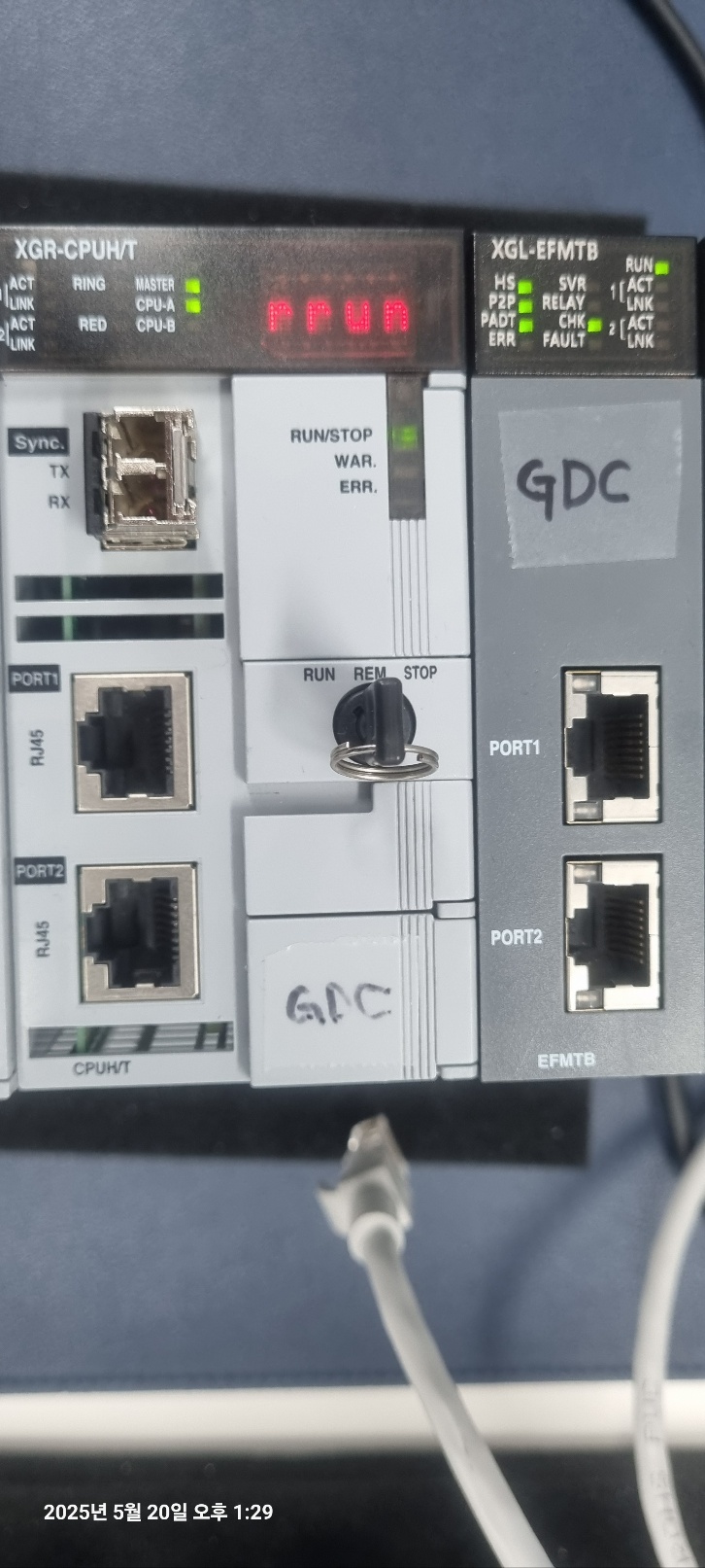 Solution Square : XGL-EFMTB H/W v2.O S/W v8.9 XG5000 접속 문제