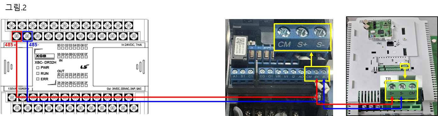Solution Square : HMI - PLC - INV 간 Cnet RS485 1:N 통신 방법