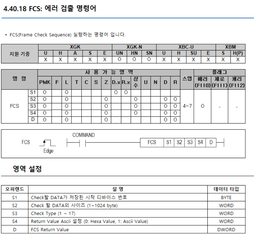 Solution Square : CRC 계산 래더 부탁드립니다.