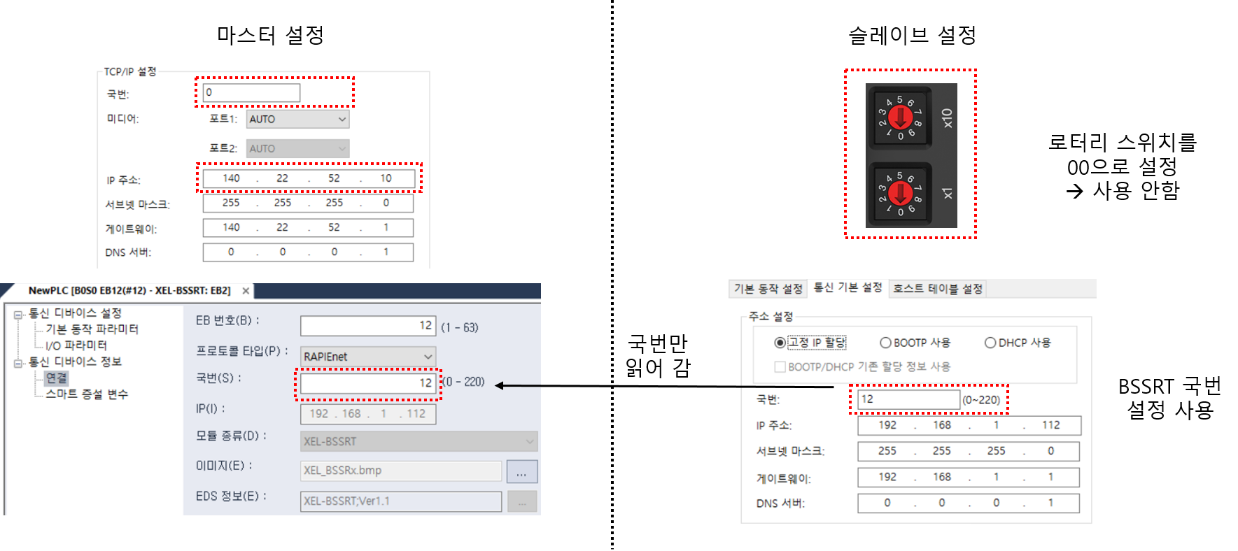 Solution Square : RAPIEnet + 스마트 I/O 국번 설정 및 유의 사항