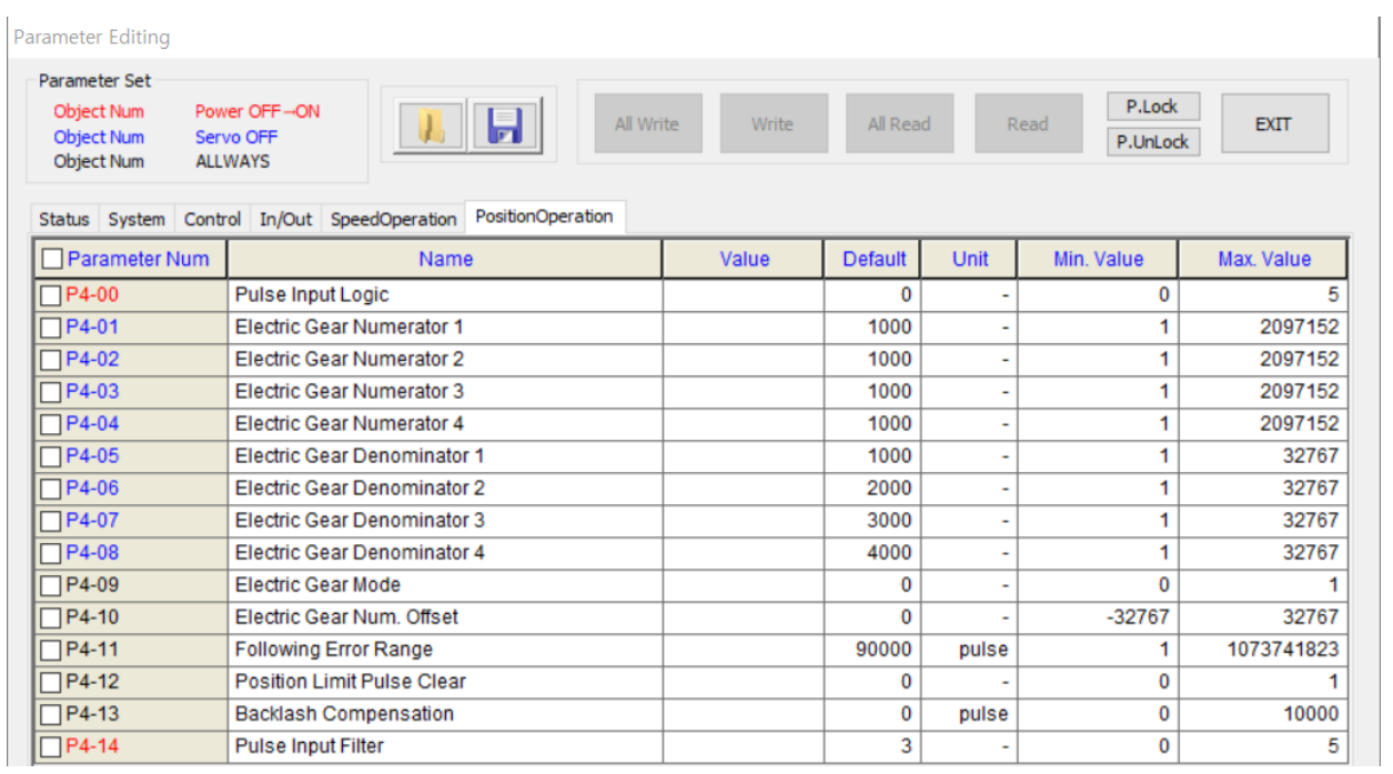 Solution Square : How to set the Electric Gear ratio (L7S)