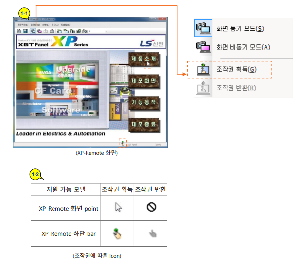 Solution Square : XP-Remote를 이용한 원격 조작 방법