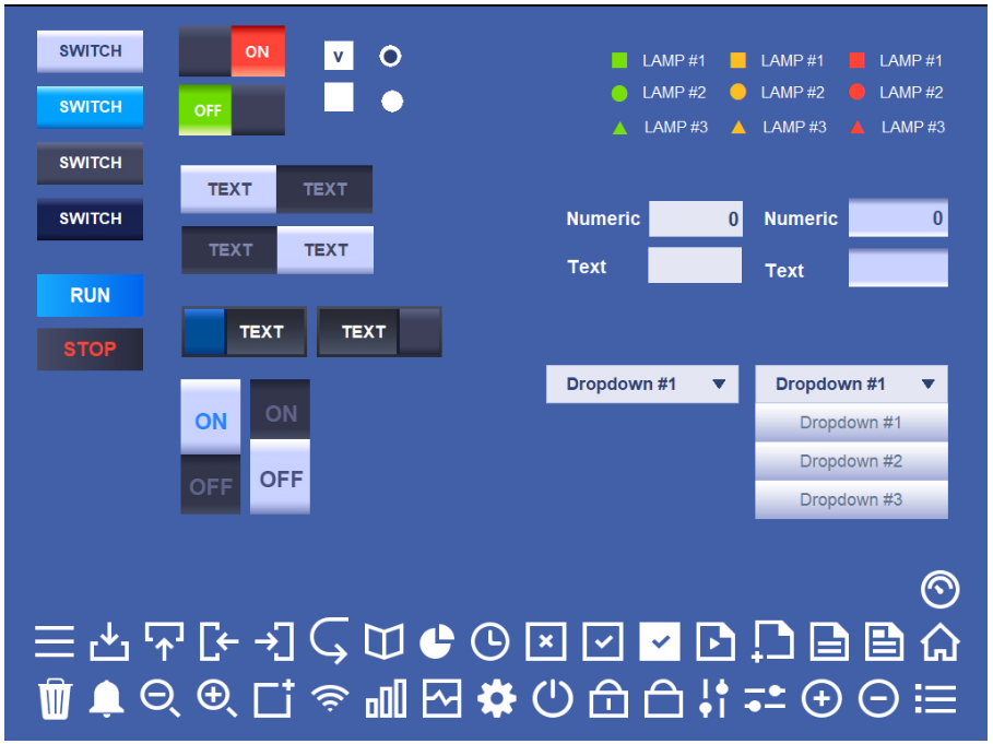 Solution Square : HMI BLUE Theme1 Template