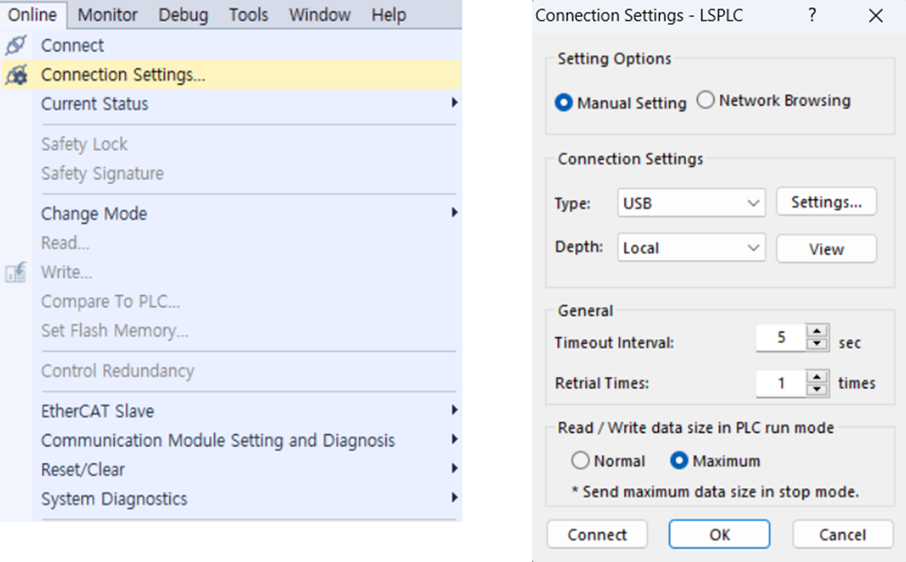 Solution Square : Connecting PLC with XG5000 (Local, Remote 1-stage ...