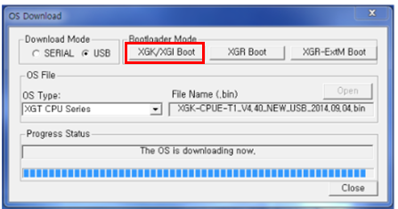 Solution Square : XGT OS Downloader Software for XGK/XGI CPU Update