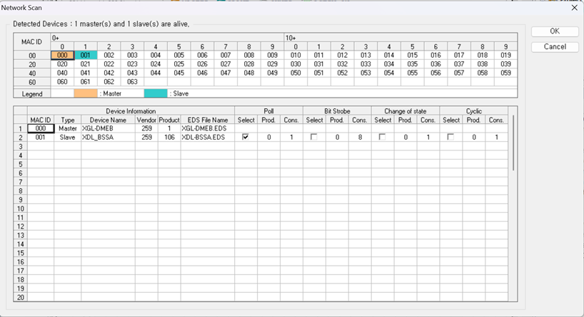 Solution Square : DeviceNet 설정 방법 (DMEB,XDL,GDL)