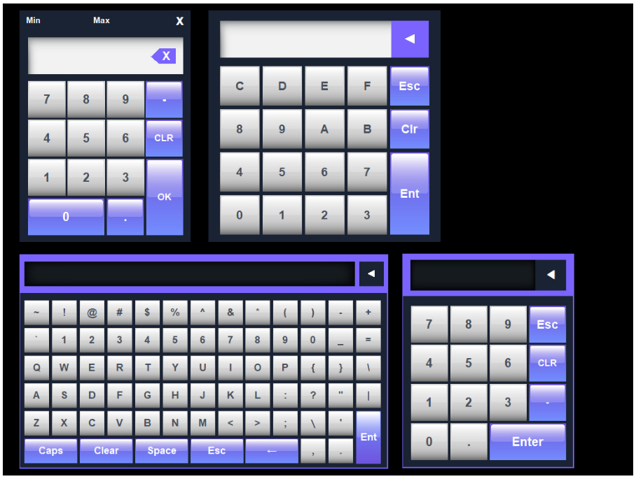 Solution Square : HMI 다크 테마1 템플릿